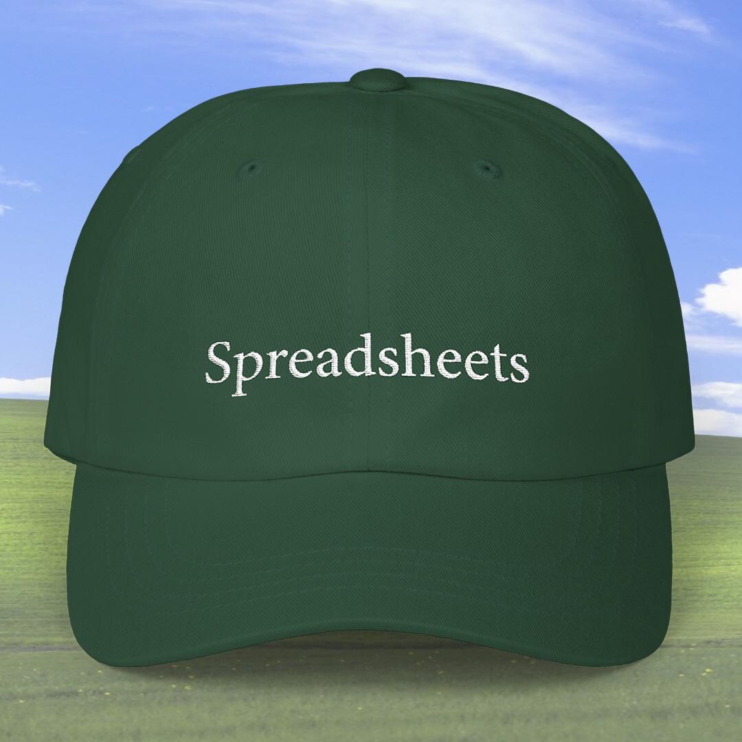 Spreadsheets Classic Finance Bro Dad Hat - Etsy
