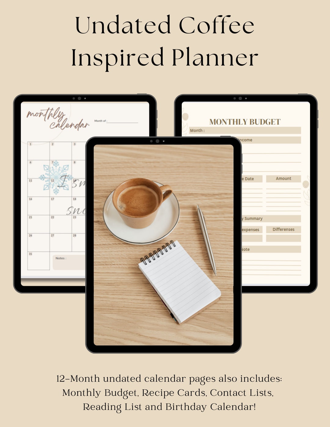 Coffee Inspired Planner for Those Who Loves Stars Hollow and Staying ...