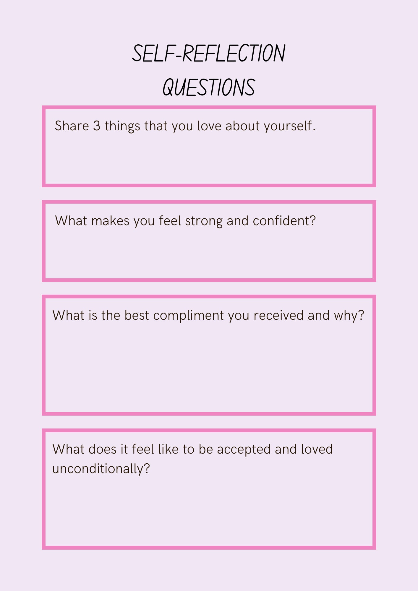 EASY Print | Self-care Planner | Stop Self-negativity | Celebrate ...