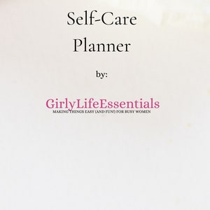 EASY Print | Self-care Planner | Stop Self-negativity | Celebrate ...