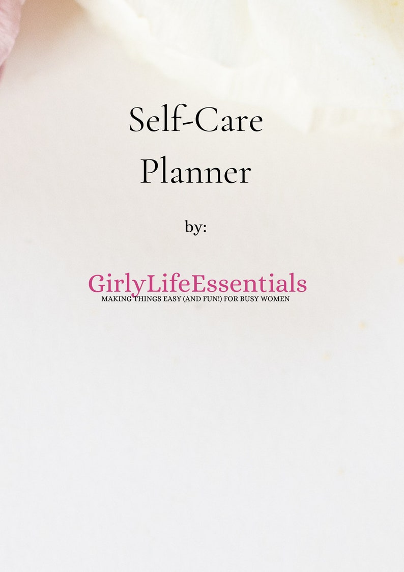 EASY Print | Self-care Planner | Stop Self-negativity | Celebrate ...