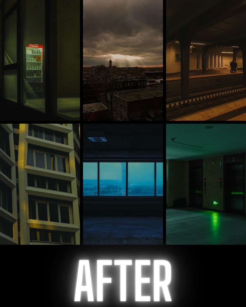 23 Liminal Lightroom Presets Pack Dark and Moody Aesthetic Preset ...
