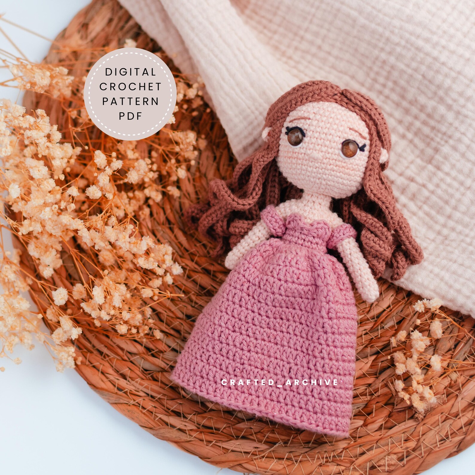 Elain ACOTAR Crochet Pattern - Digital PDF - Amigurumi Doll - A Court ...
