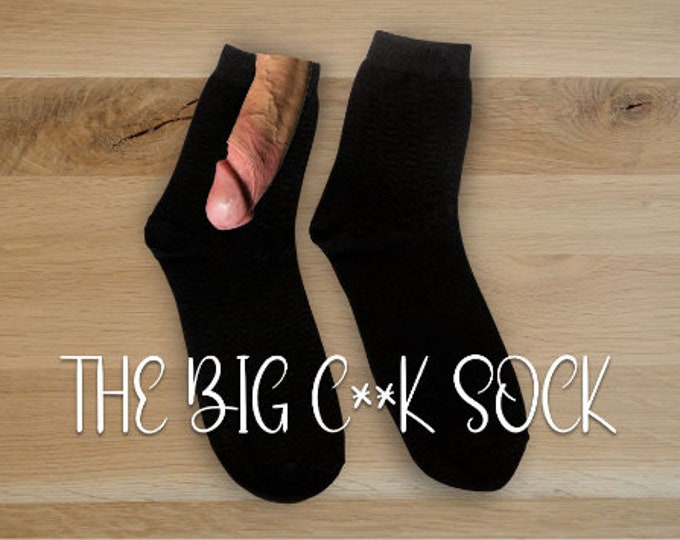 Big Cock Sock, Funny Large Penis Sock, Rude Gift for Him, Funny Gift ...