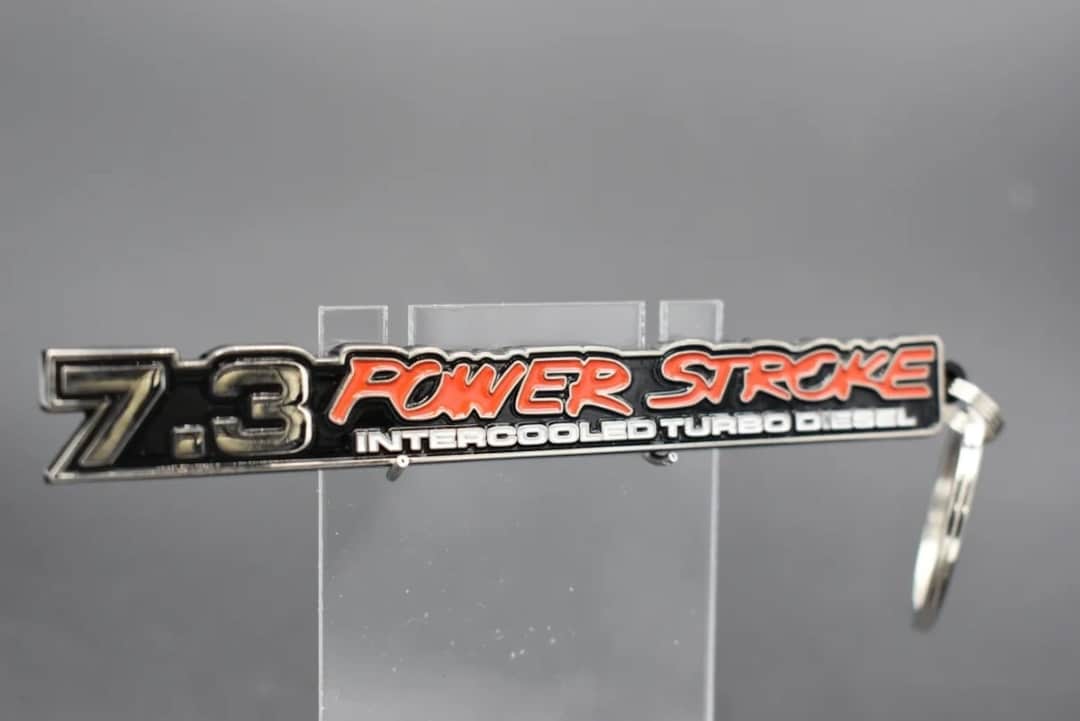 7.3L Ford Power Stroke Diesel Keychains. Single Sided, 3mm Thick ...