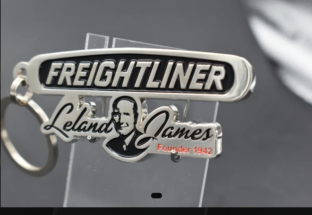Freightliner "tribute to the Founder, Leland James" Emblem Keychain- 28 ...