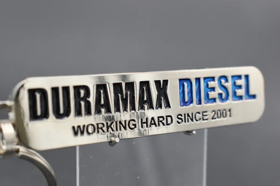 Duramax Diesel "working Hard Since 2001" Emblem Keychain BLUE- 24 - Etsy