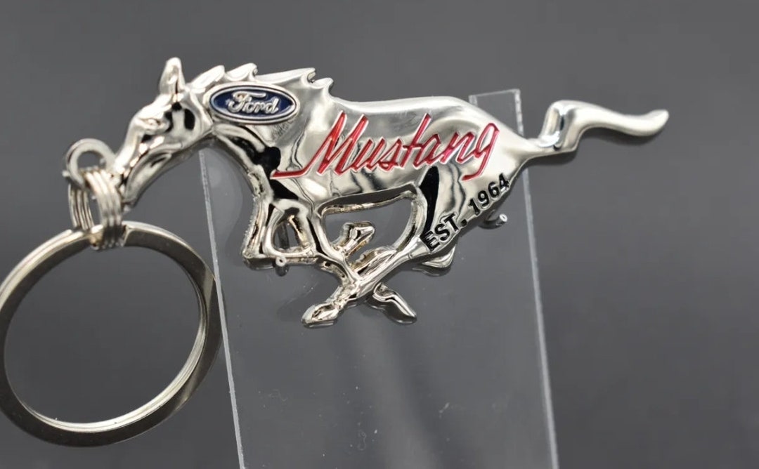 Ford Mustang Keychain. Est 1964- 76 - Etsy