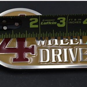 Toyota Land Cruiser "4 Wheel Drive" Emblem Toolbox/refrigerator Magnet ...