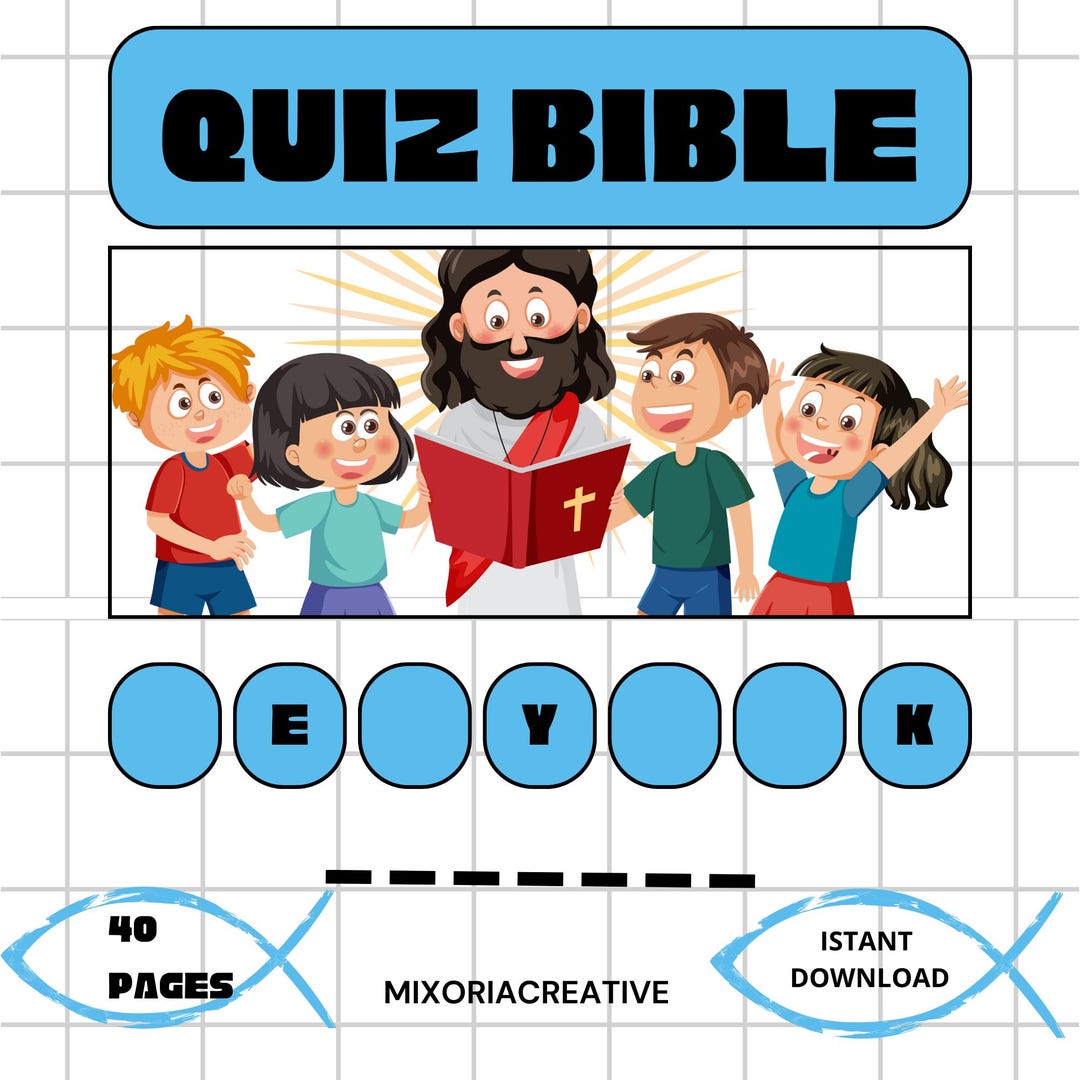 Bible Game, Bible Questions, Quiz for Teens and Adults, Sunday School ...