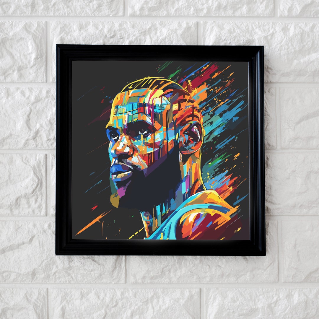 Lebron James Colorful - Etsy