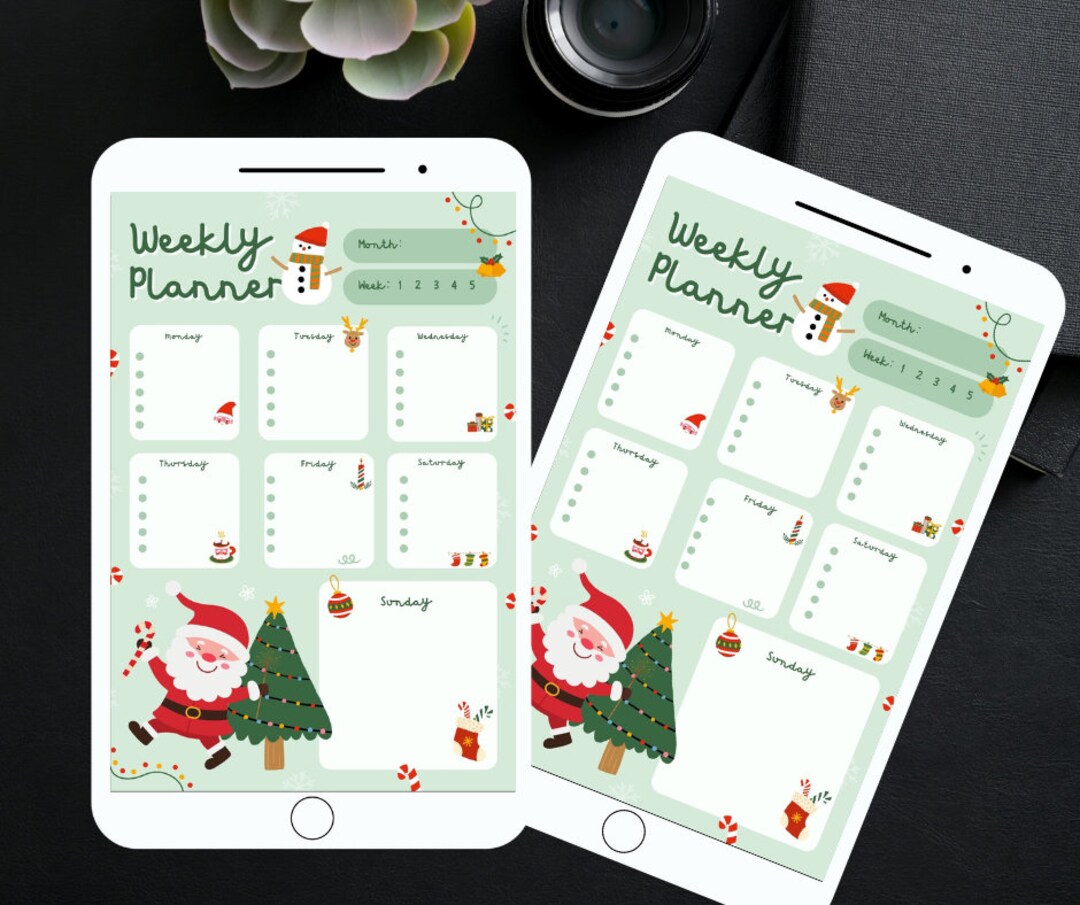 Christmas Planner Printable, Holiday Planner, Gift Budget Planner, Xmas ...