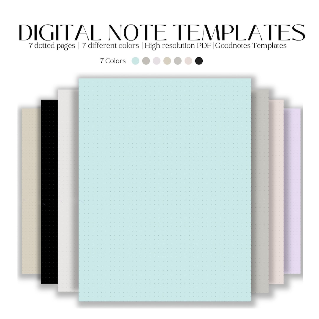 Student Digital Note Paper Digital Notepad Student Goodnotes - Etsy