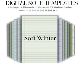 Digital Note Paper Templates, Templates Notetaking, Digital Notepad ...