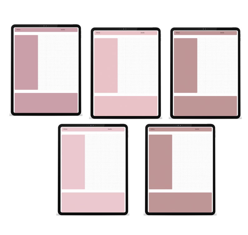 Digital Note Template, Cornell Notes, Student Note Taking, Digital ...