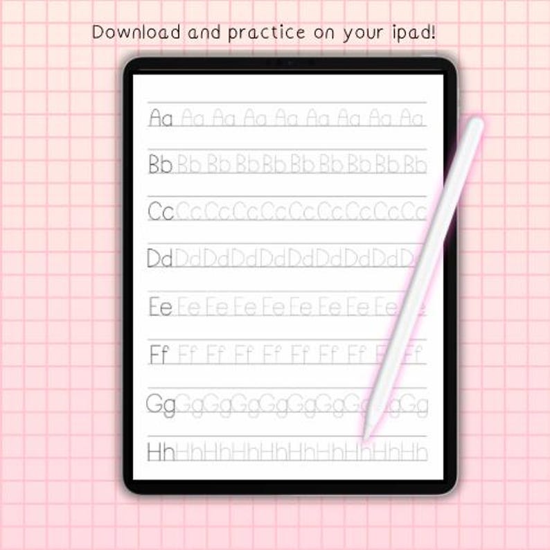 Hand Written Font Practice Cozy Fonts Digital Note Taking Cute ...