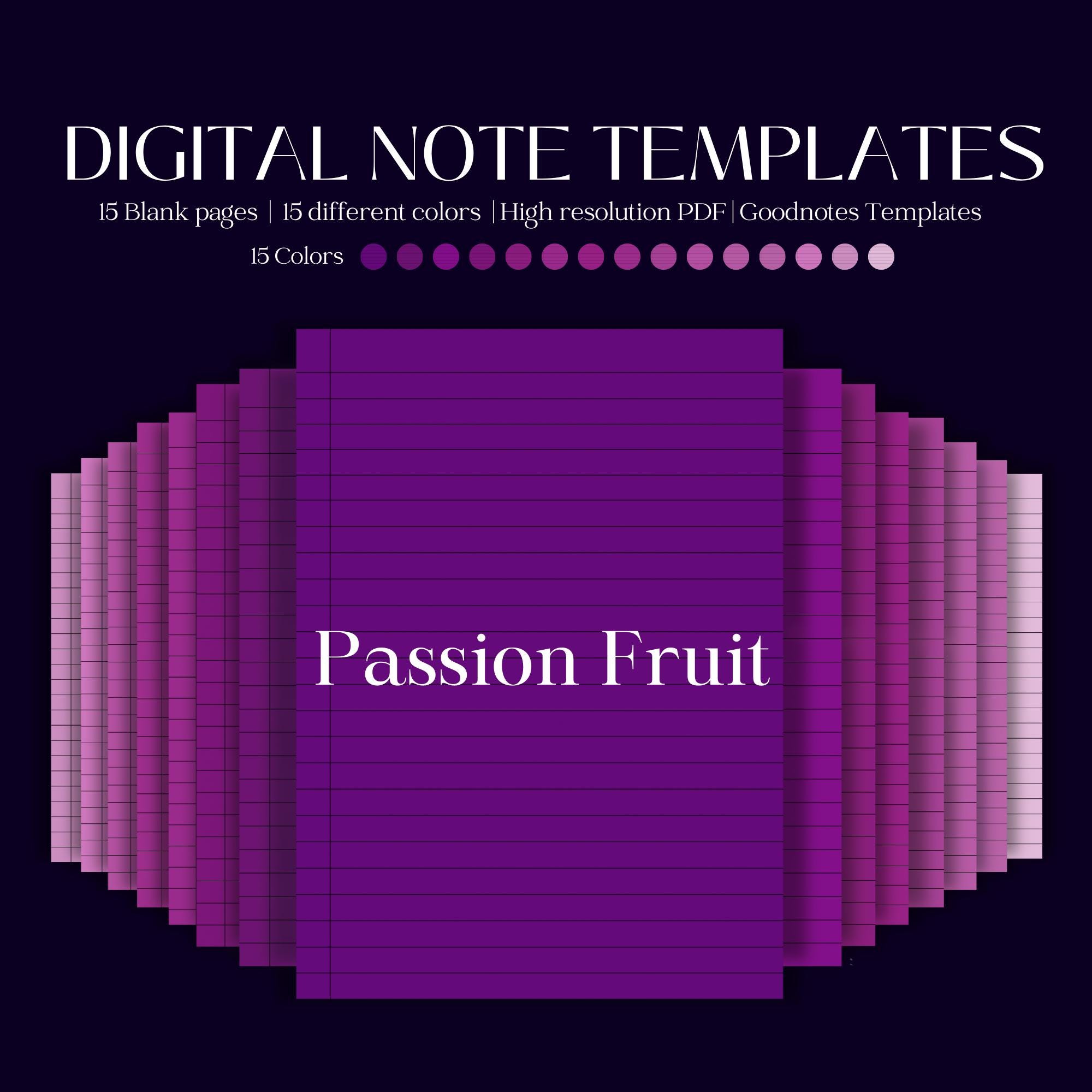 Digital Note Paper Templates, Templates Notetaking, Digital Notepad ...