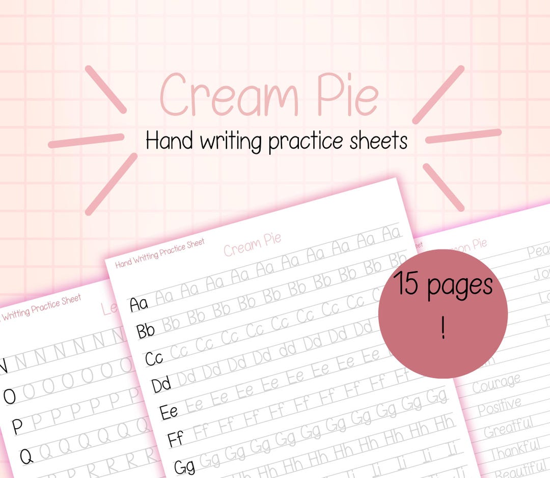 Hand Written Font Practice Cozy Fonts Digital Note Taking Cute ...