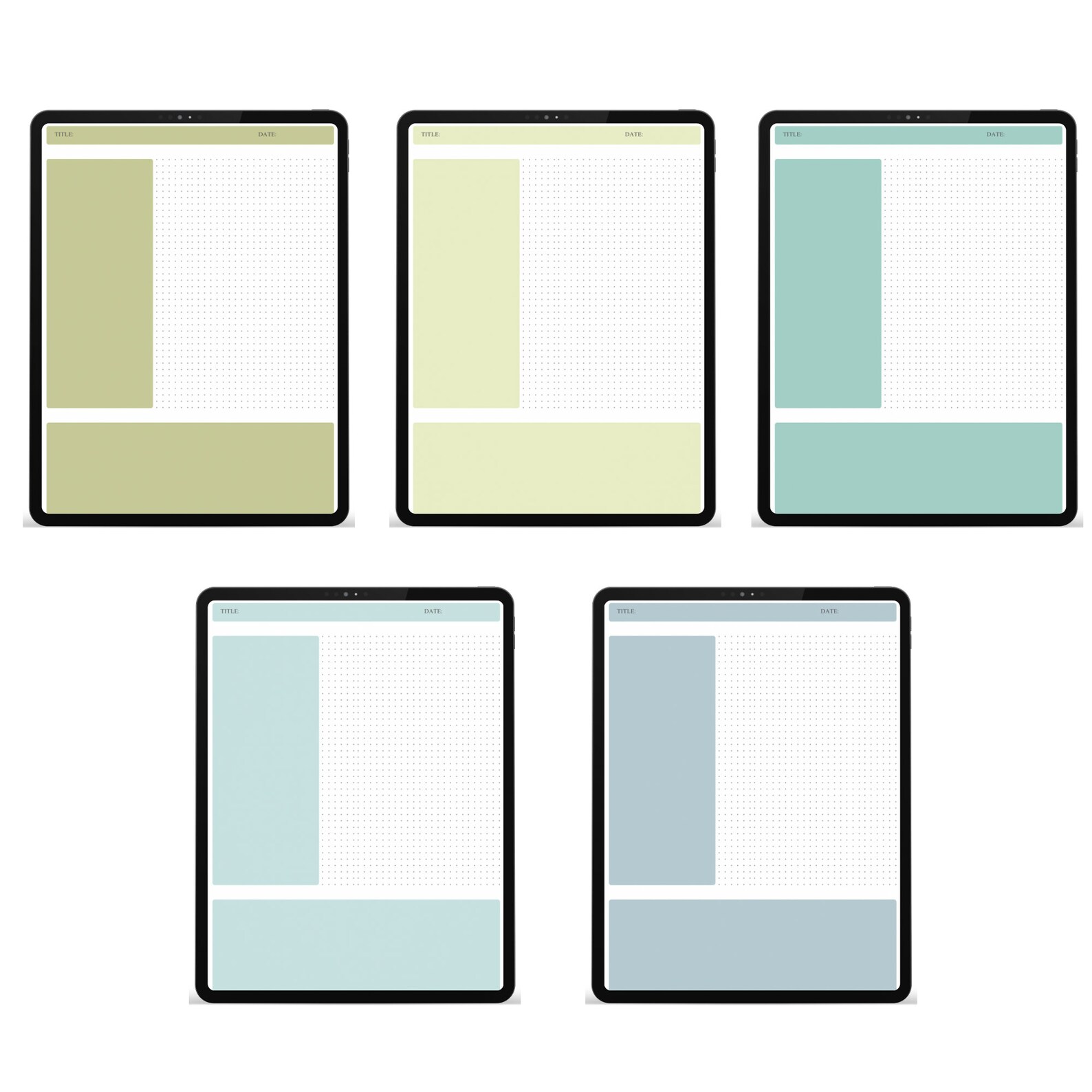 Digital Note Template, Cornell Notes, Student Note Taking, Digital ...