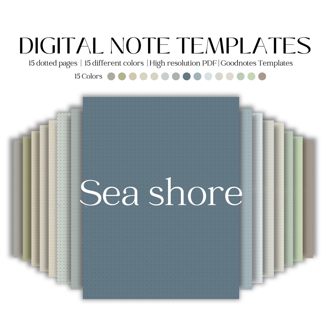 Digital Note Paper Templates, Templates Notetaking, Digital Notepad ...