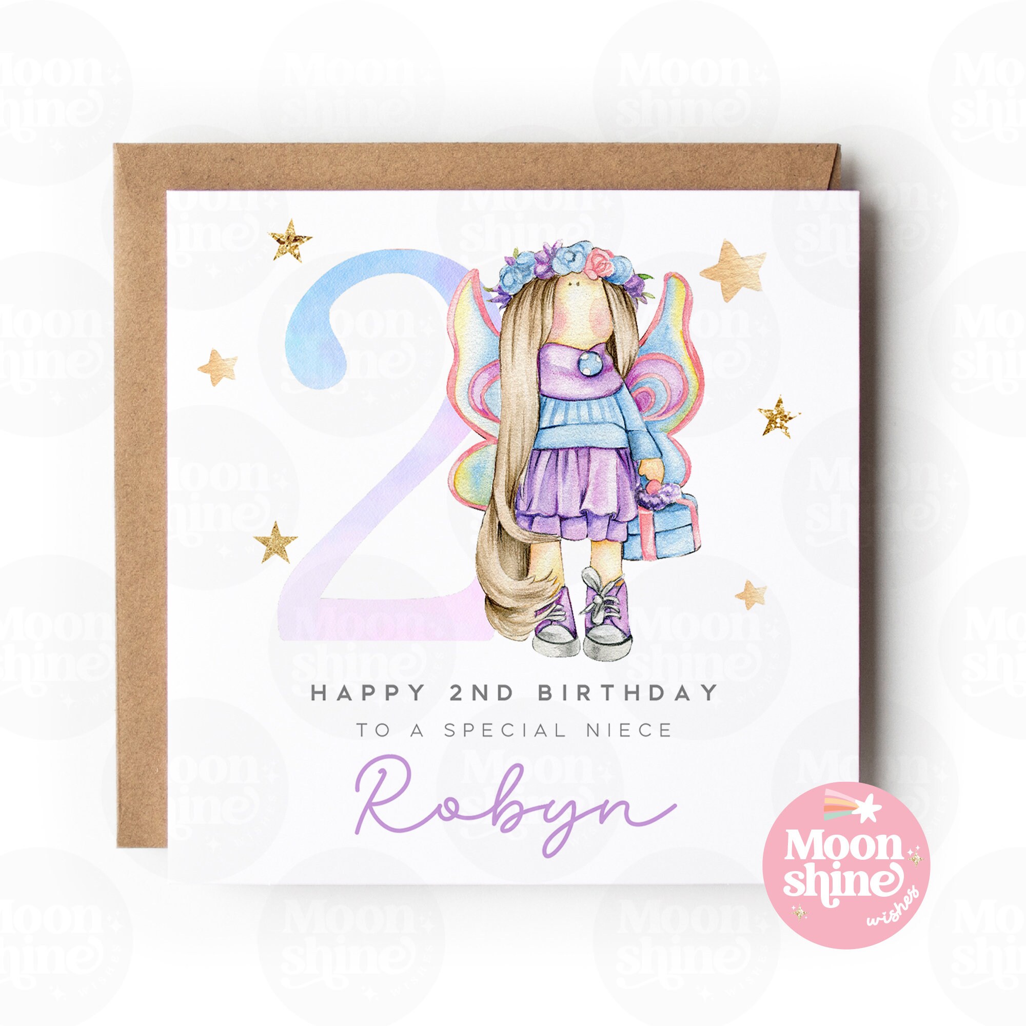 Magical Personalised Fairy Girl 1st Birthday Card, Any Age or Relation ...