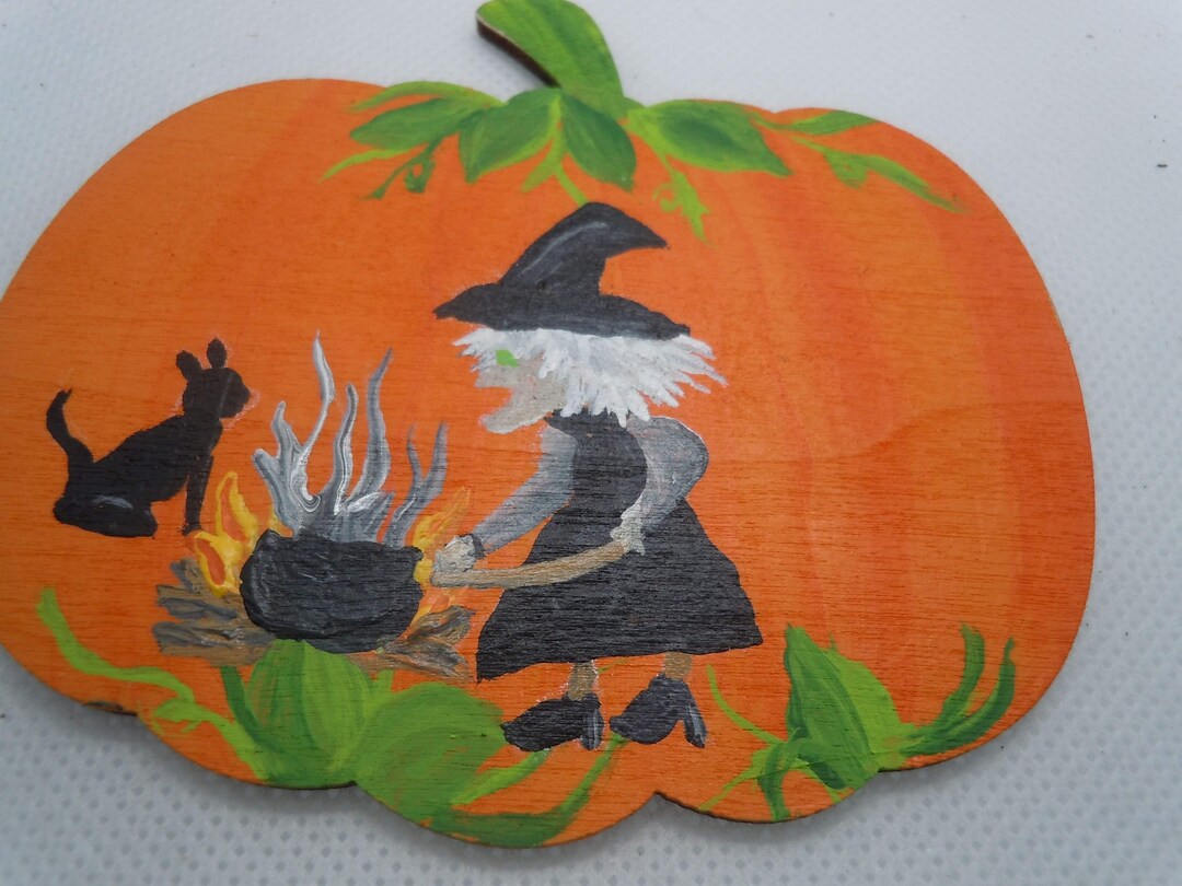 Witchy Poo Pumpkin Magnet - Etsy