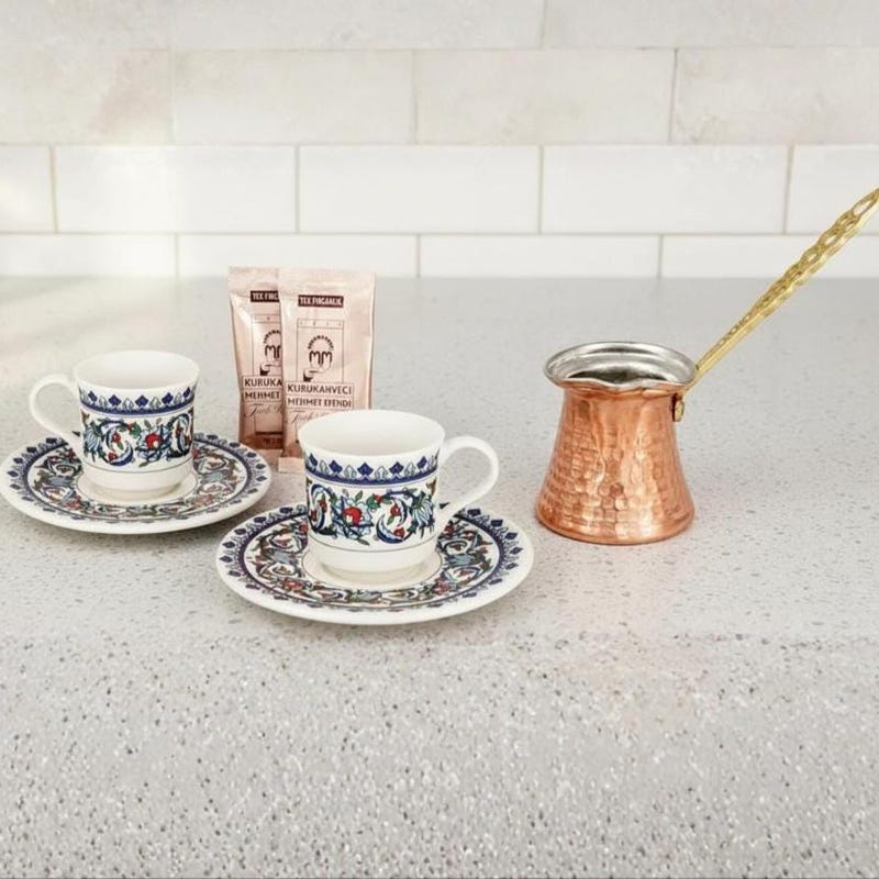 Turkish Coffee Cups Set - Etsy