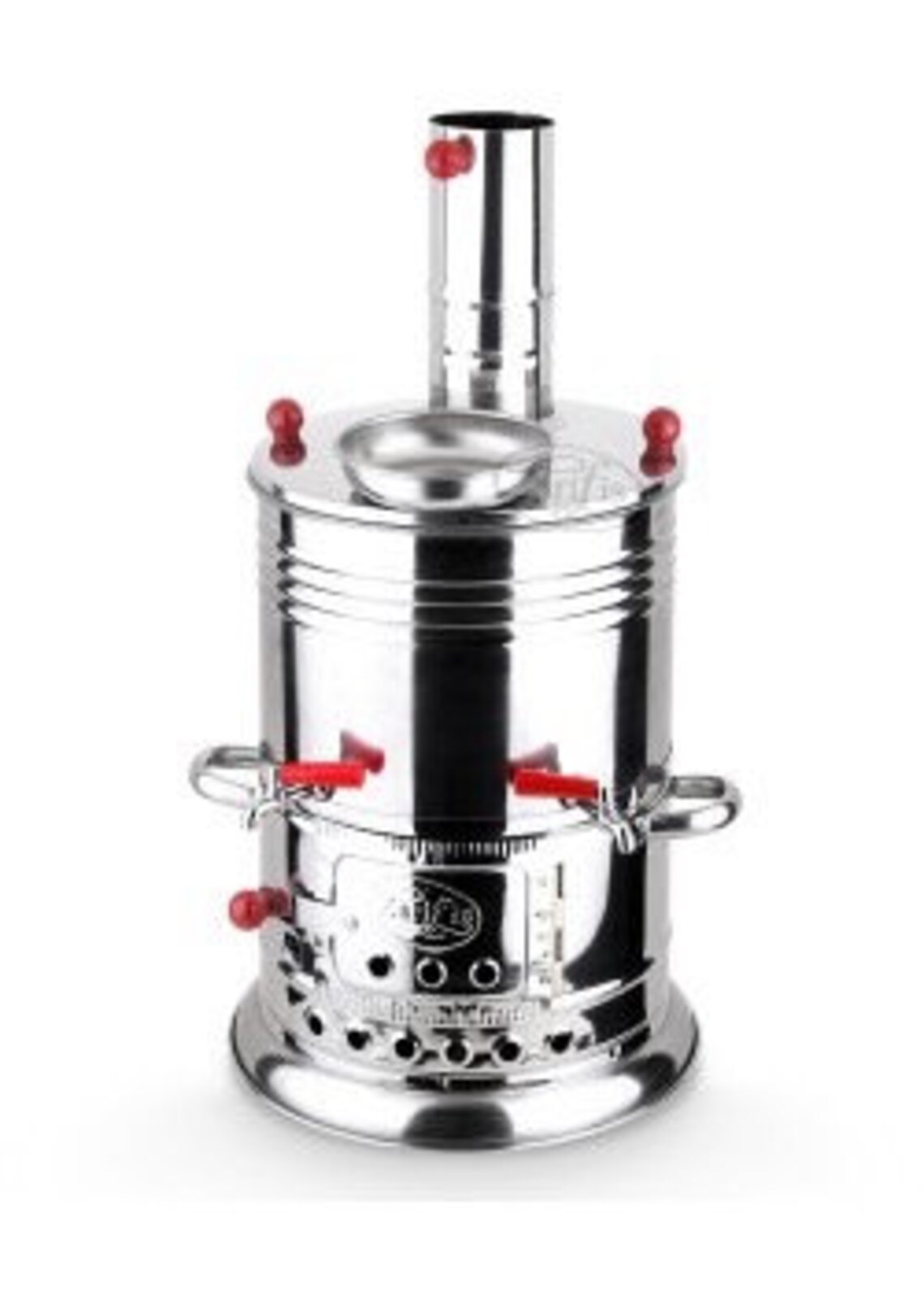 Traditional Water Heater & Samovar, Tea Samovar, Samovar Burning With ...
