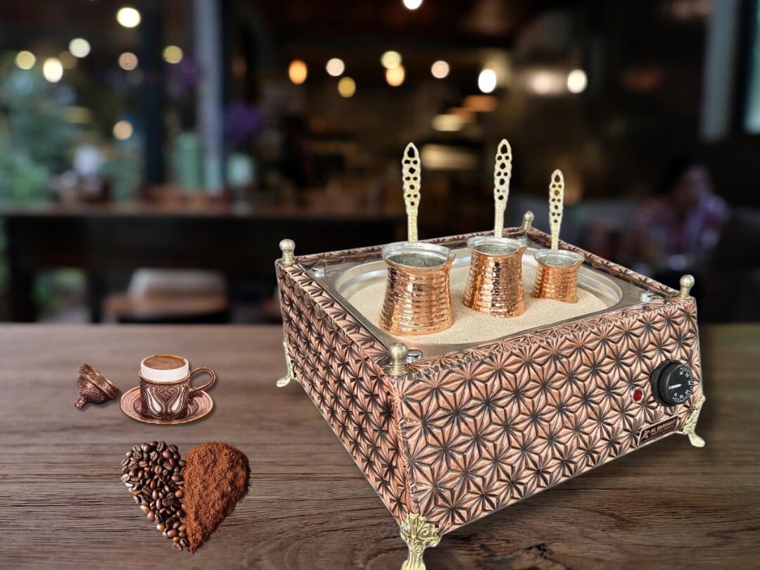 Copper Turkish Coffee Maker | Medium Size Rec Star Design | Authentic ...