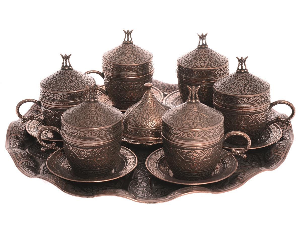 Turkish Coffee Set, Turkish Coffee Box, Coffee Set, Coffee Cup Set ...