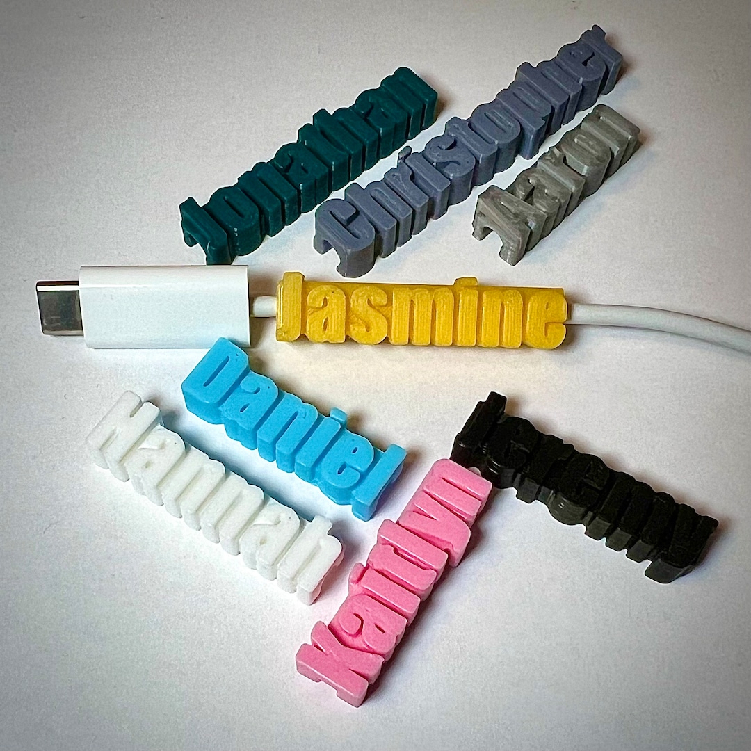 Personalized Charger Cable Nametag - Etsy
