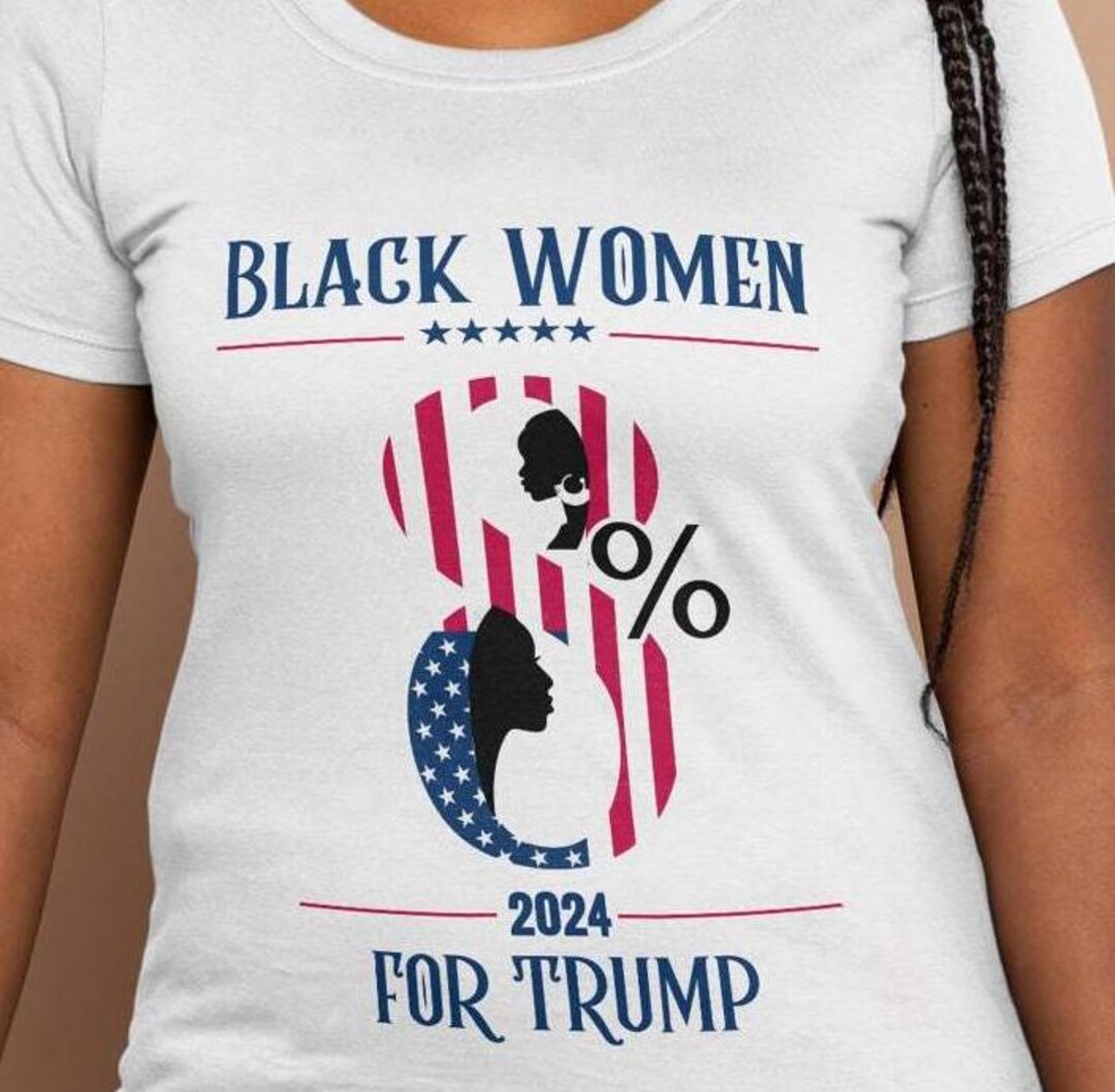 Political Conservatives Tees T-shirts for Black Women MAGA Trump 2024 ...