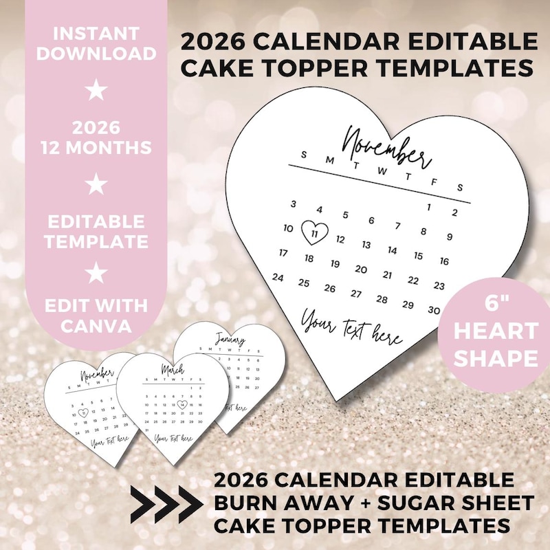 2026 Edible Calendar - Etsy