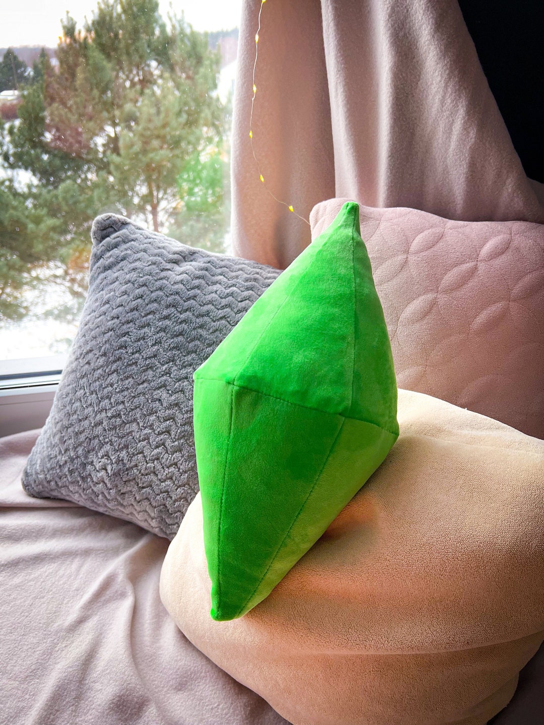 Sims Plumbob Plush Pillow Gaming Decor Birthday Gifts Idea - Etsy