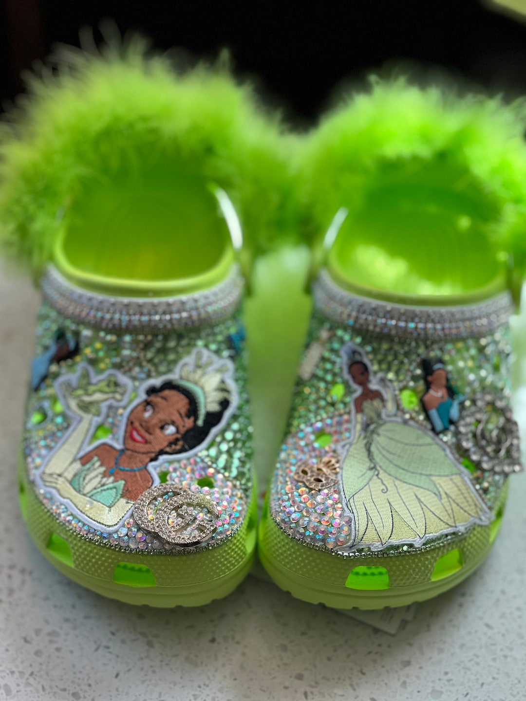 Custom Princess and the Frog Crocs - Etsy