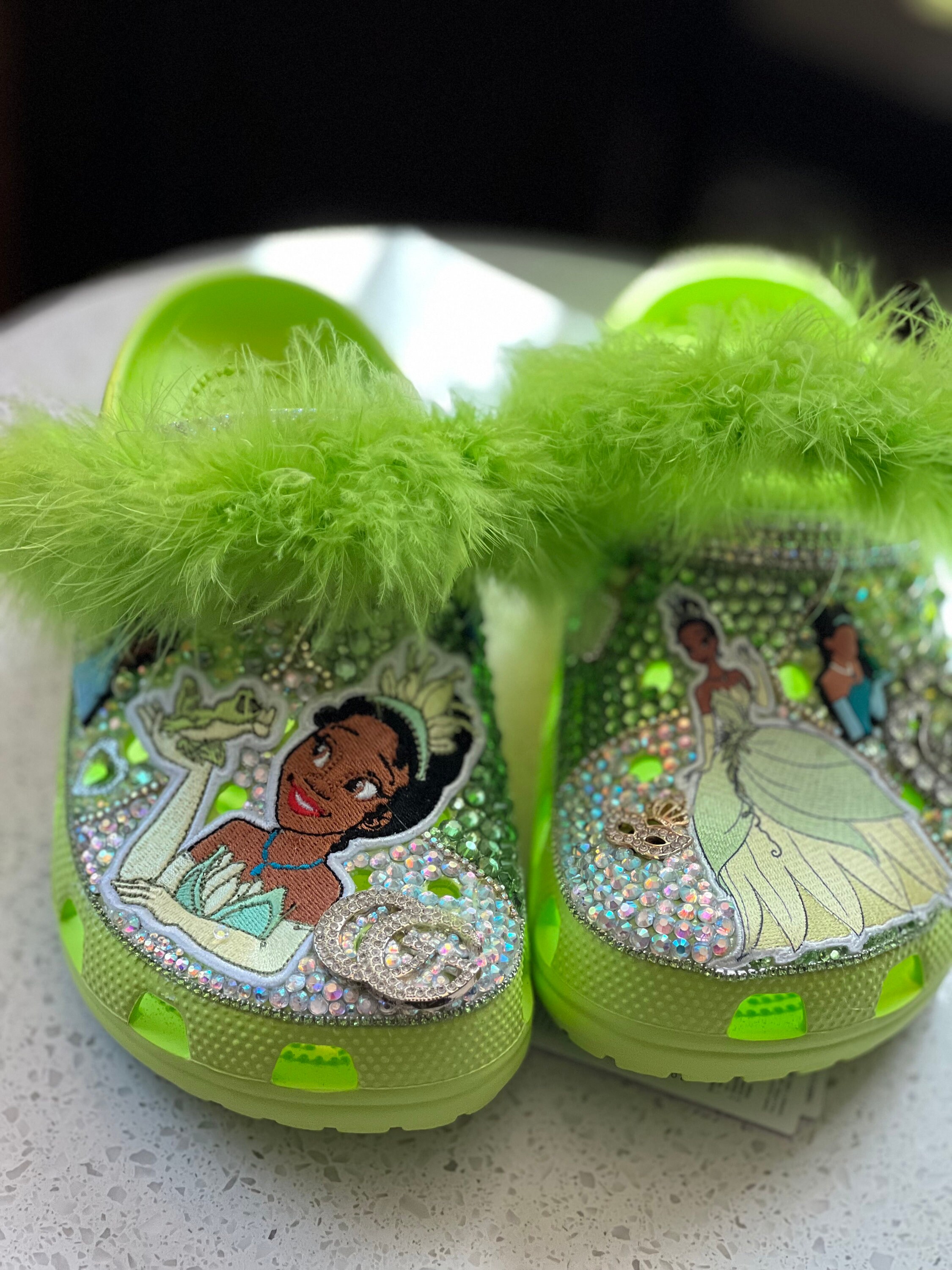 Custom Princess and the Frog Crocs - Etsy
