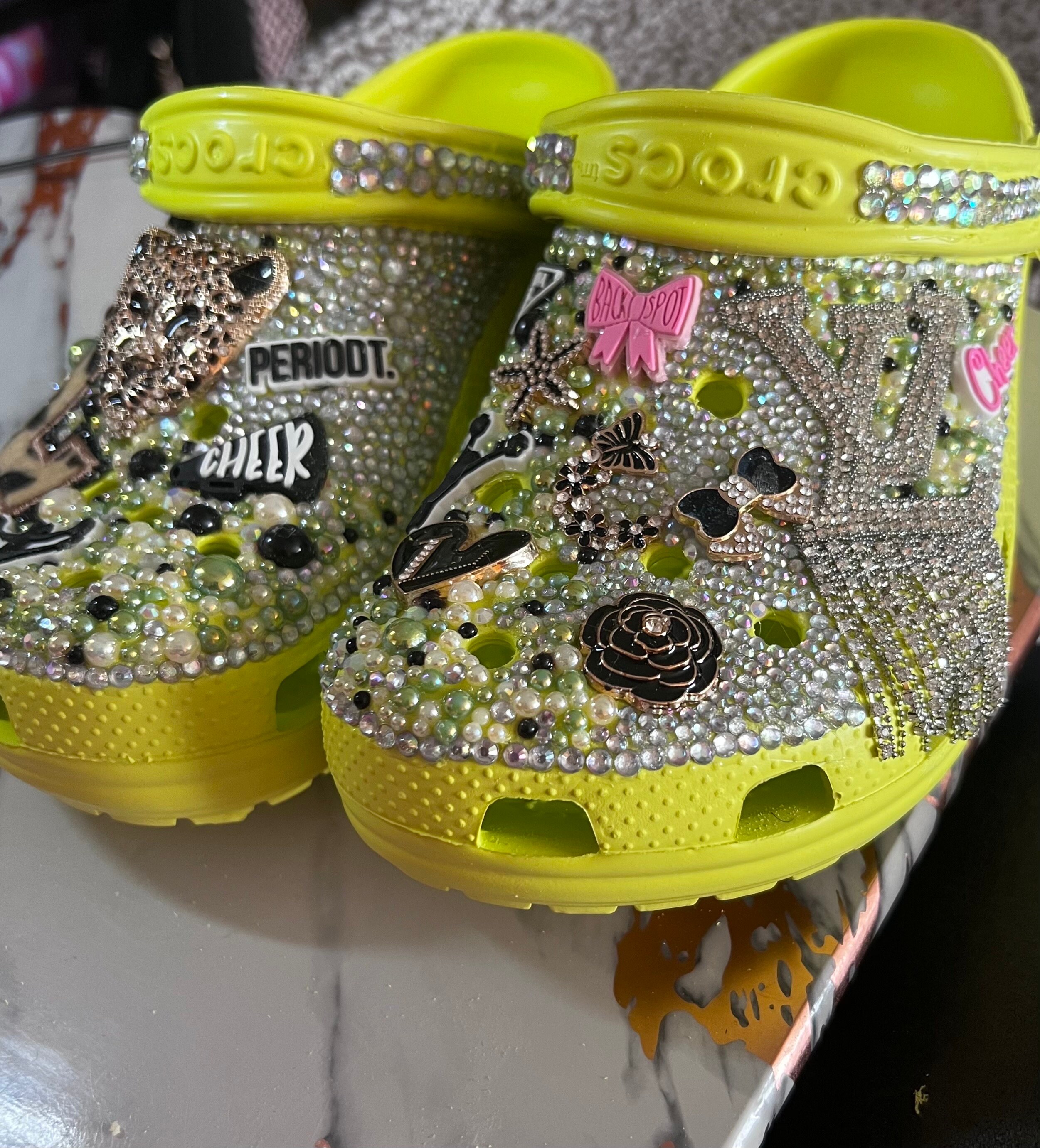 Custom Cheer Crocs - Etsy