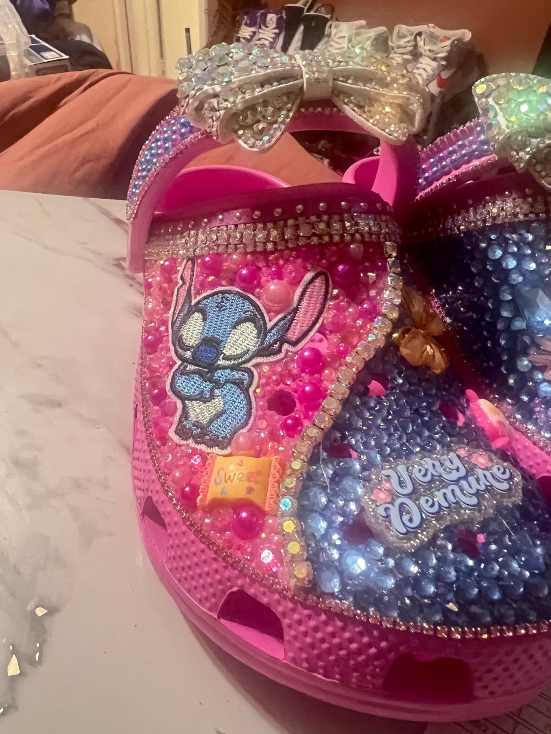 LILO and Stitch Style Custom Crocs Kids Size 6 - Etsy
