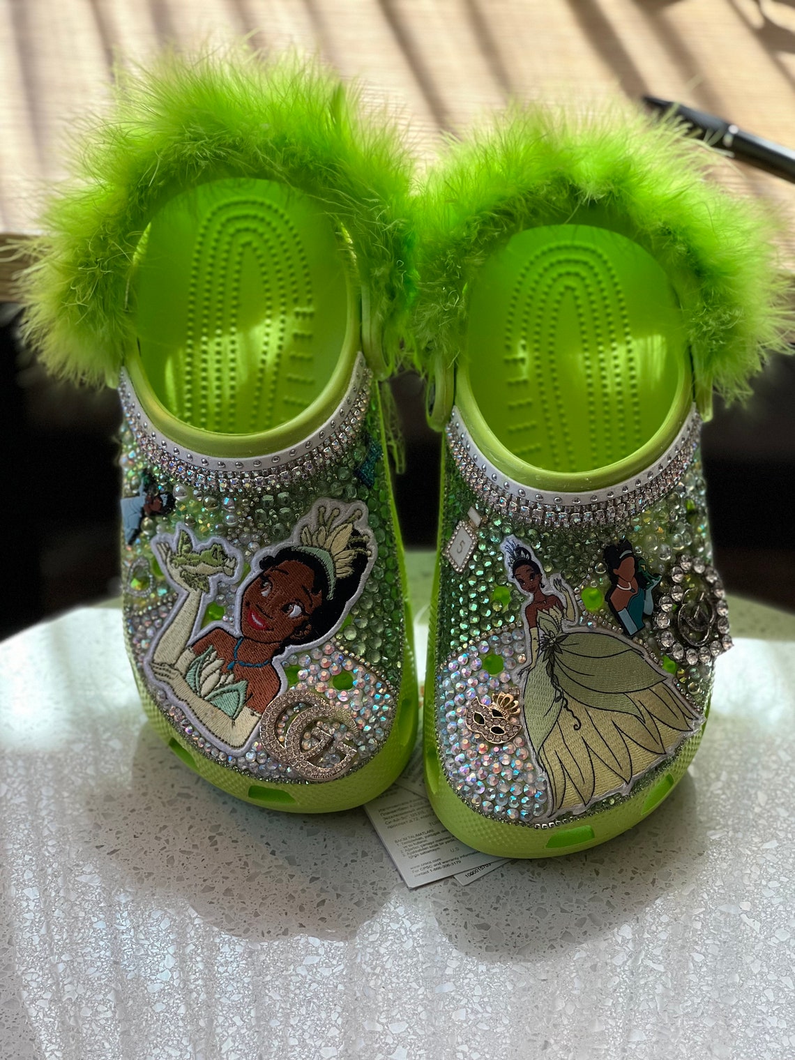 Custom Princess and the Frog Crocs - Etsy