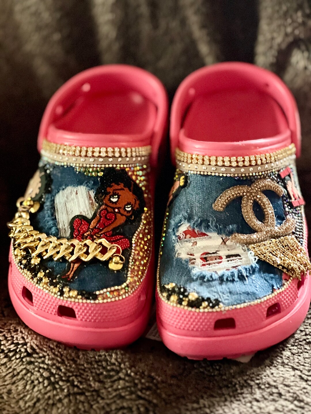 Betty Boop Custom Platform Crocs - Etsy