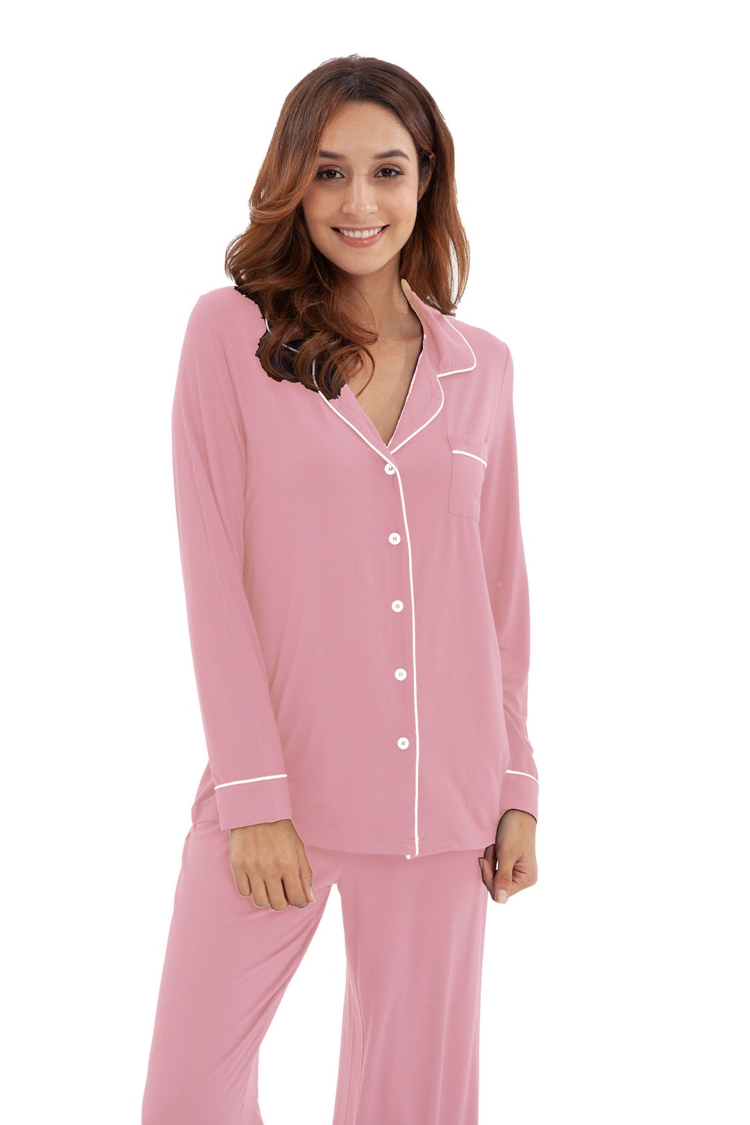 Women's Long Sleeve Bamboo Pajamas Set - Etsy