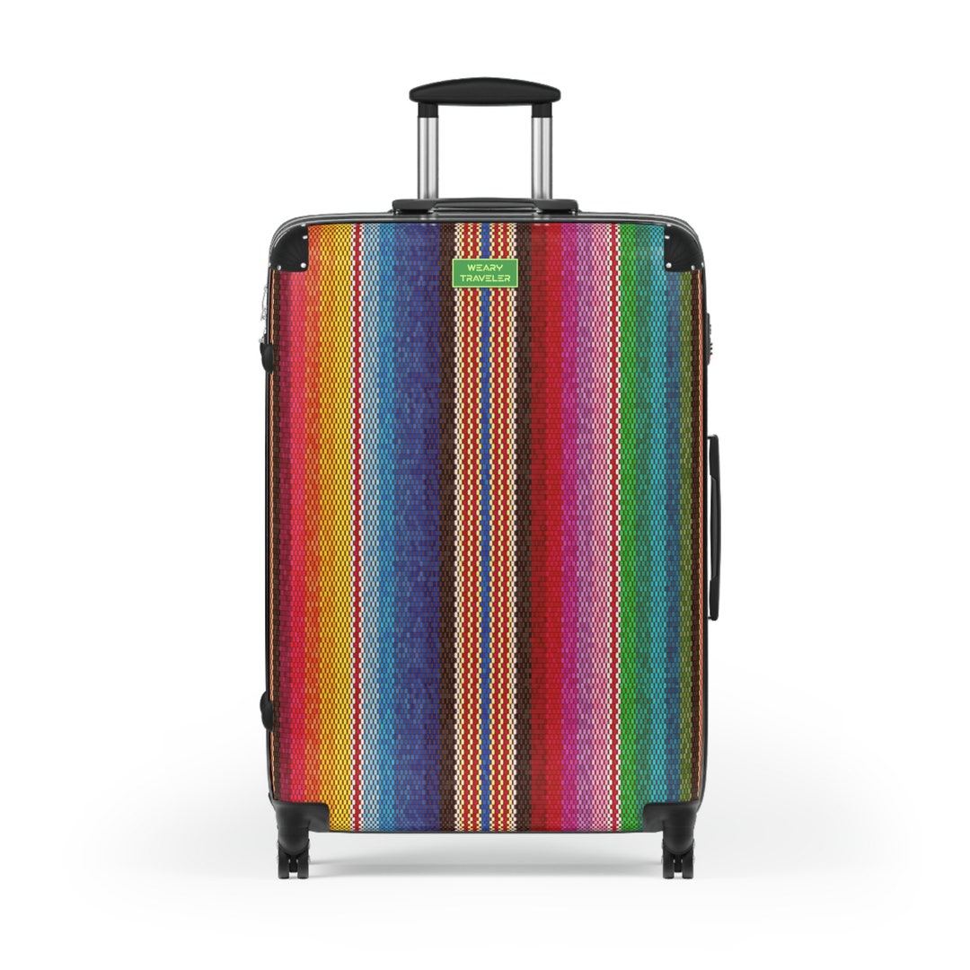 Weary Traveler Mexican Serape Luggage Suitcase Small - Etsy