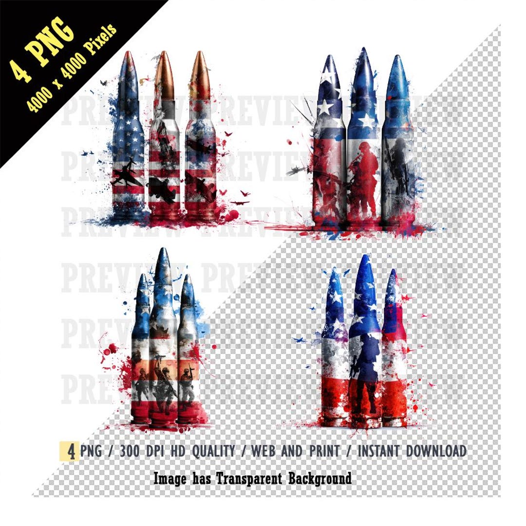 Military Bullets PNG, US Army Clipart, Veteran Shirt, Soldier Dad ...