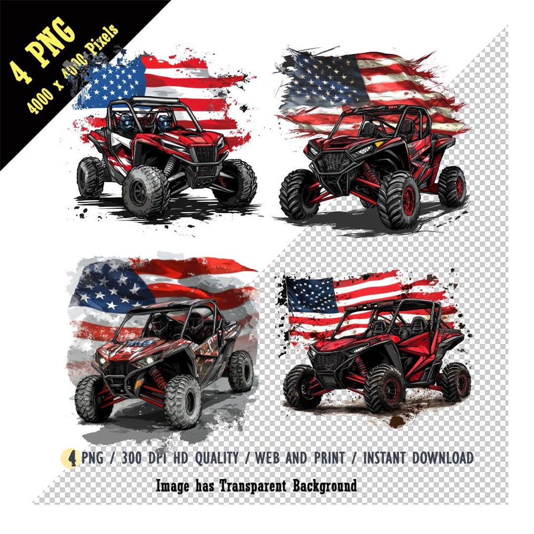 American Flag UTV, Patriotic UTV Watercolor PNG, Utv Mud Sublimation ...