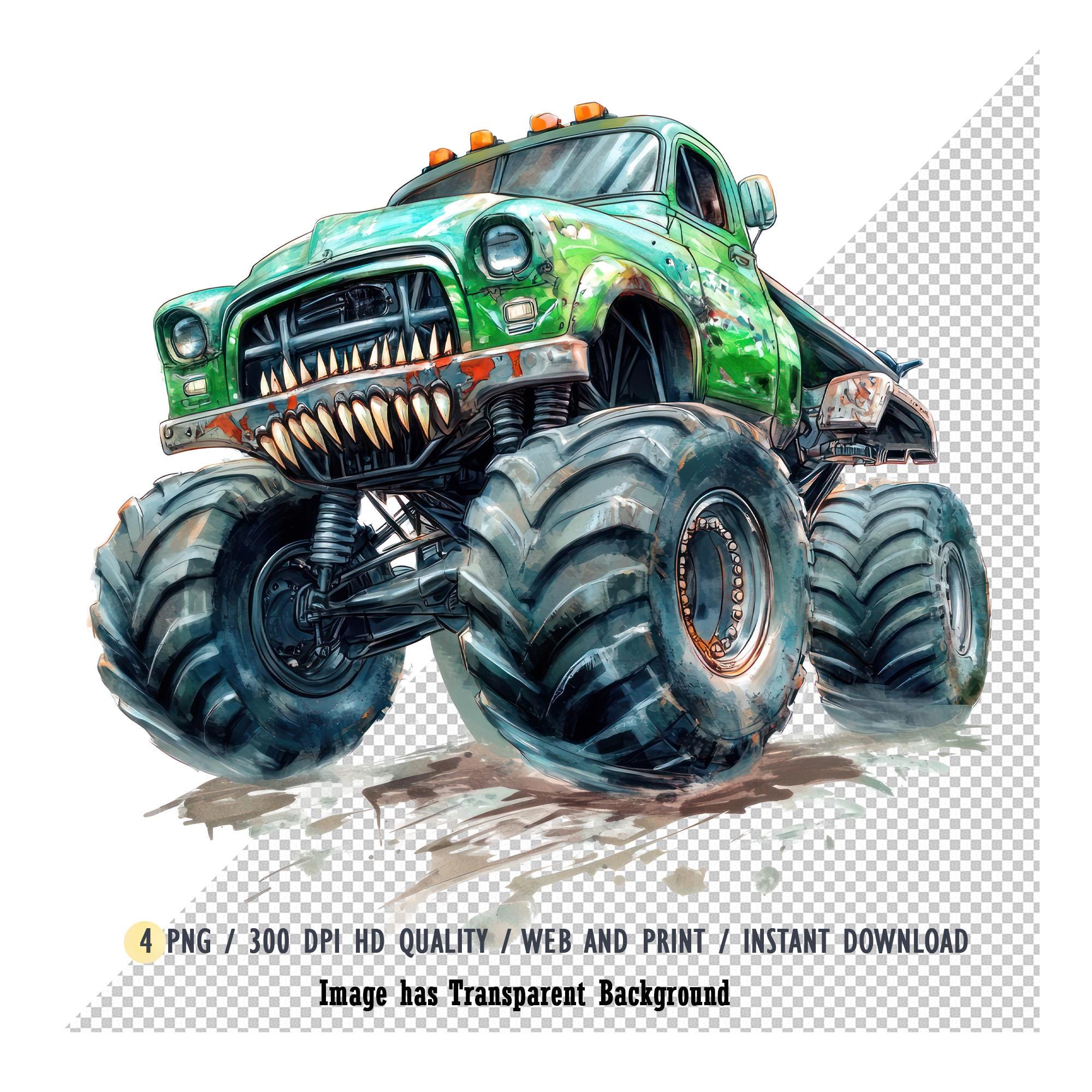Monster Truck PNG, Muscular Proportions With Thick, Jagged Teeth ...