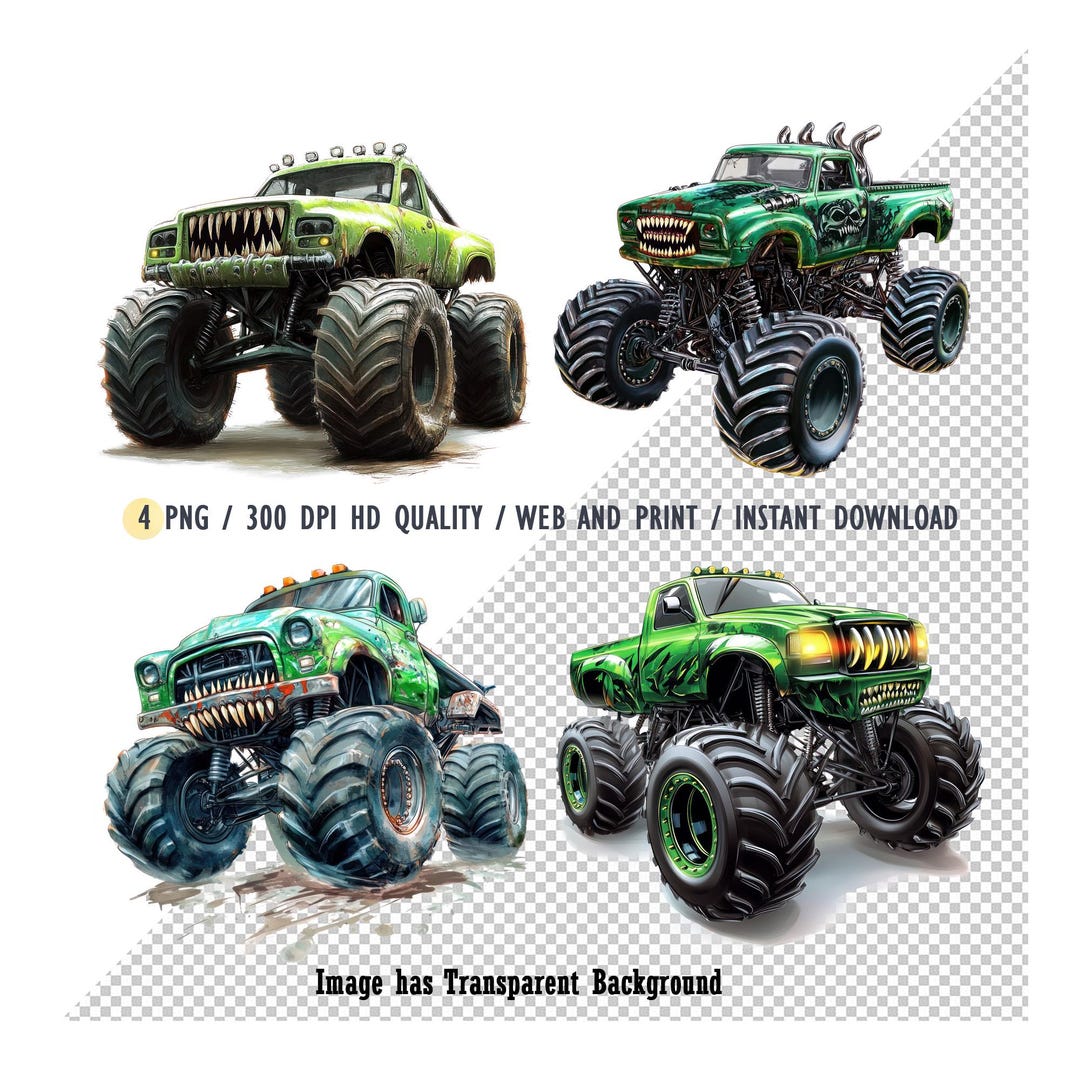 Monster Truck PNG, Muscular Proportions With Thick, Jagged Teeth ...
