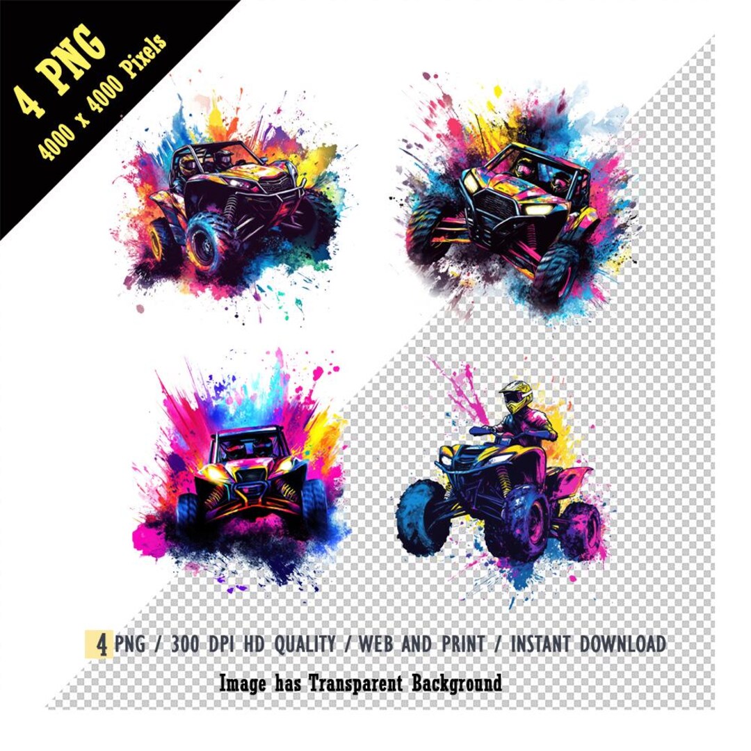 Off-road Rover PNG, Showcasing Vibrant Colors and Excitement Neon ...