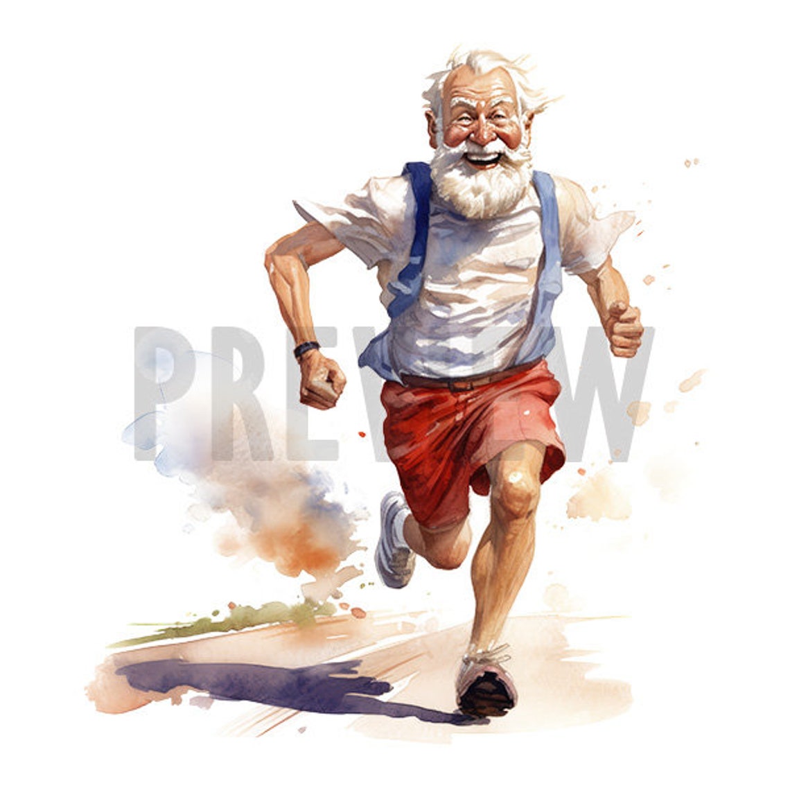 Funny Grandpa Runner PNG, Grandpa Running Clipart, Old Man Running ...
