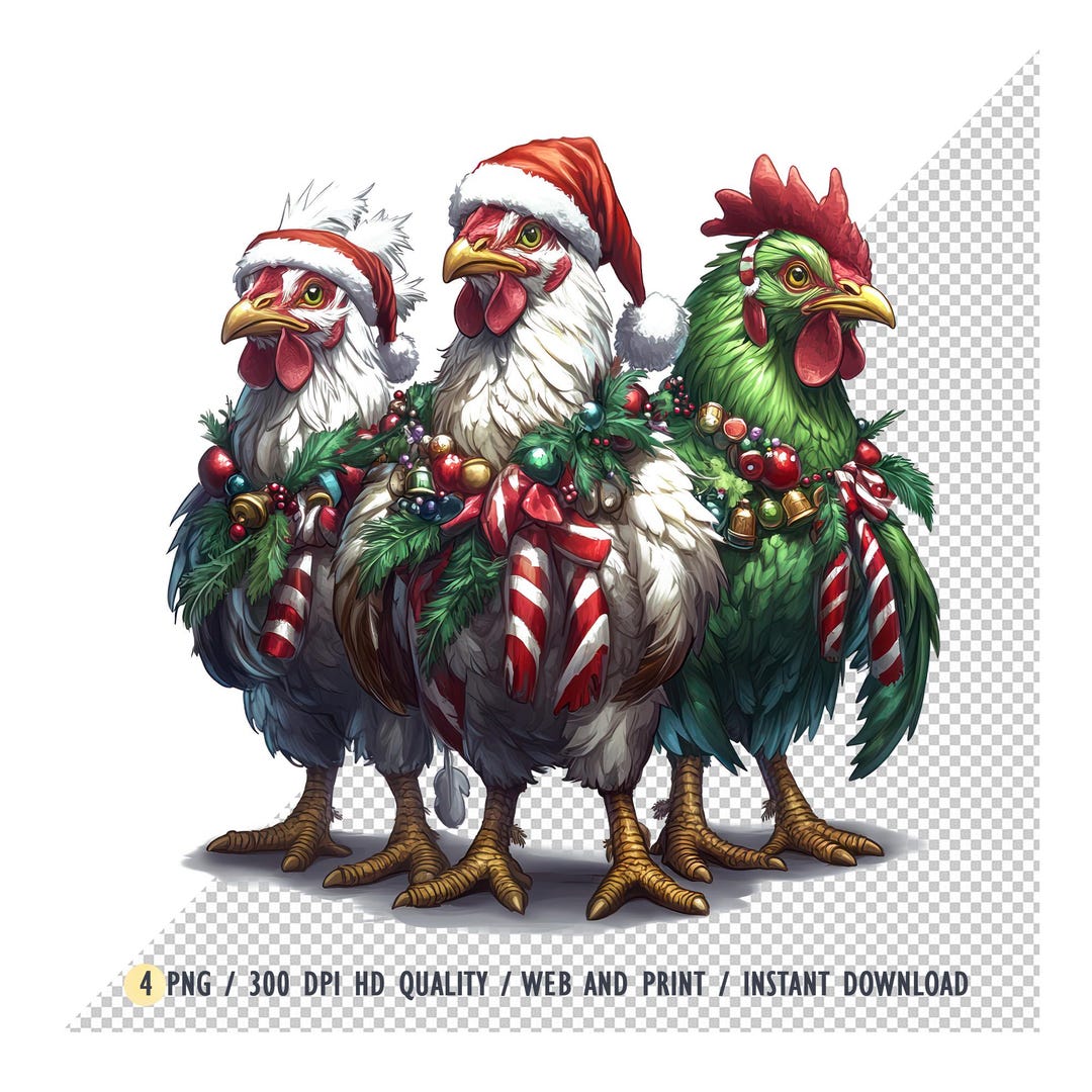 Nutcracker Chickens, Silkie, Rhode Island Red, Leghorn, Wyandotte. Each ...