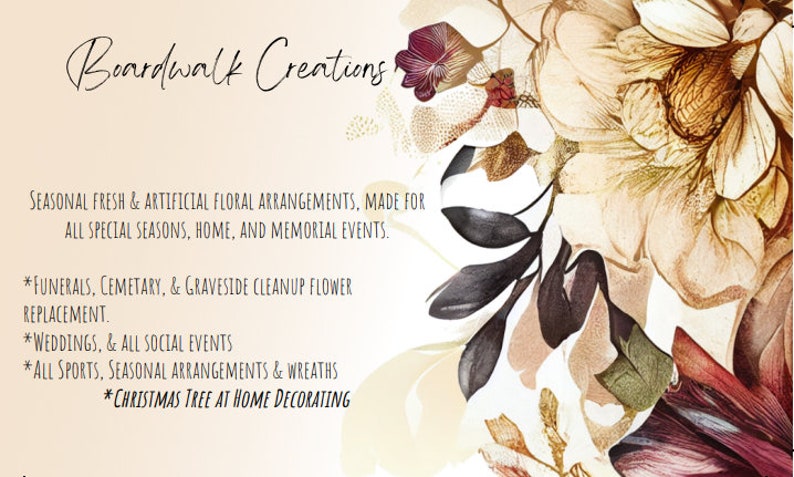 Boardwalk Creations Business Card - Etsy